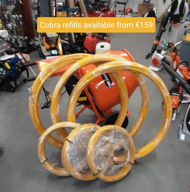 COBRA REEL – ROD ONLY – 9mm x 150mtr | Moville Tool Hire